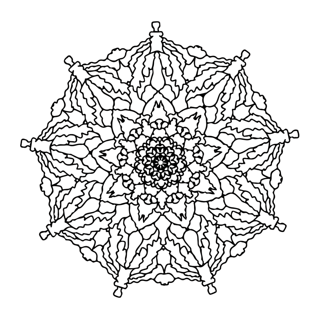 Mandala Coloring Page 91 – Babadoodle